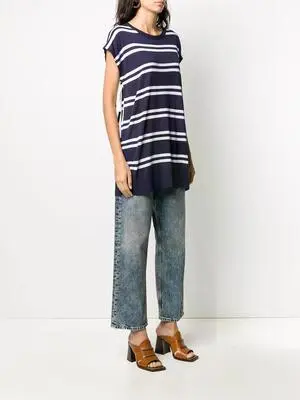 MAISON MARGIELA Striped Pattern T-shirt
