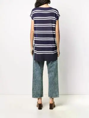 MAISON MARGIELA Striped Pattern T-shirt