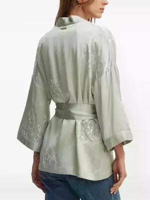 SANDRO FERRONE Sequin-embellished Satin Top