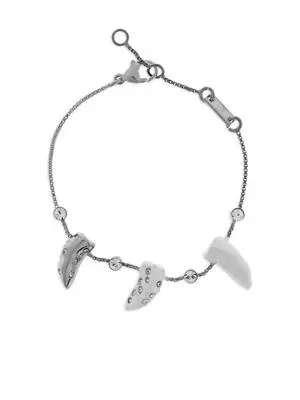 Marni Crystal-embellished Charm Bracelet - Silver