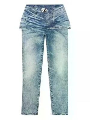DIESEL® Peplum-waist Jeans
