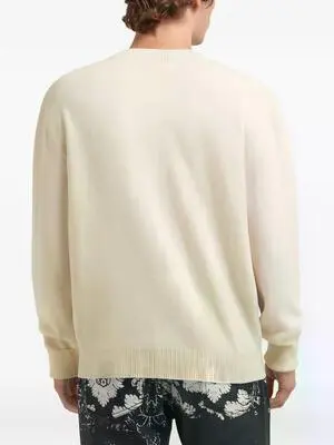 Roberto Cavalli Wool Crew Neck Sweater