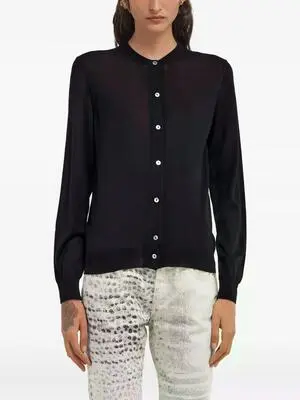 Roberto Cavalli Button-front Wool Cardigan