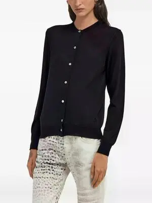 Roberto Cavalli Button-front Wool Cardigan