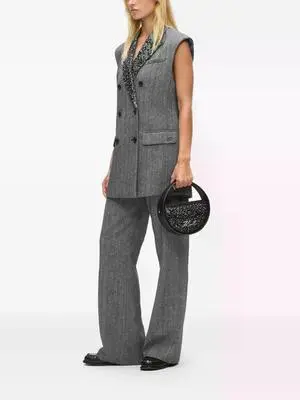 Karl Lagerfeld Sequin-embellished Double-breasted Waistcoat