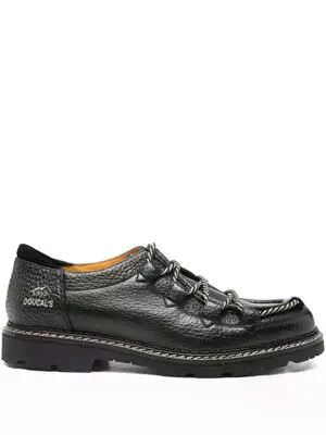 DOUCAL'S Leather Derby Shoes With Rope Detailing - Black