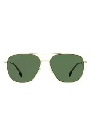 BOSS Double-bridge Aviator Sunglasses - Gold