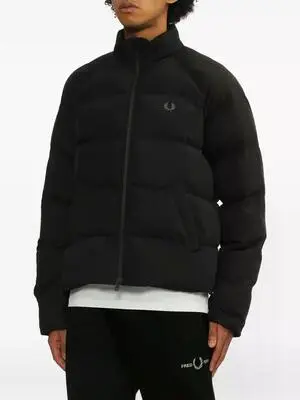 Fred Perry Quilted Laurel-wreath Padded Jacket