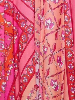 Emilio Pucci Floral Patchwork Maxi Skirt