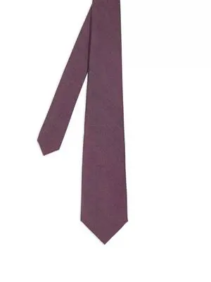 Paul Smith Speckled-lining Merino Wool-cashmere Blend Tie - Purple