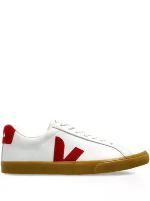 VEJA Leather V-logo Sneakers - White