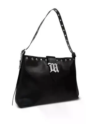 MISBHV Eyelet-embellished Tote Bag With Logo Plaque