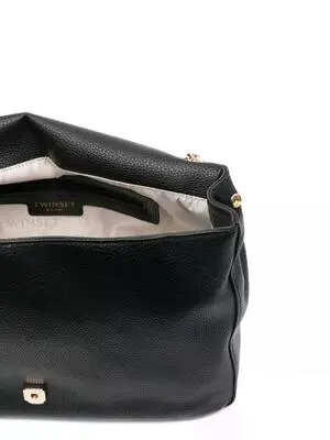 TWINSET Leather Shoulder Bag With Chain Strap