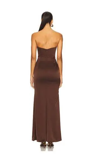 Katie May Taylor Gown - Chocolate