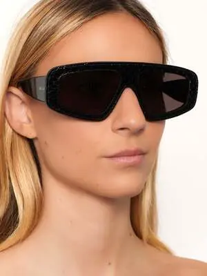 Alaïa Texturized Acetate Sunglasses