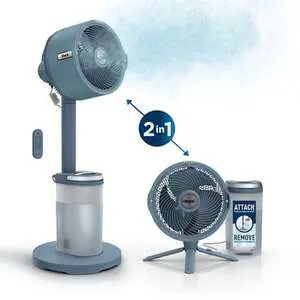 SHARK Flexbreeze Pro Mist Indoor Outdoor Pedestal & Table Fan With Water Tank - Nordic Blue