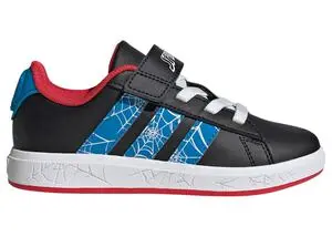 Adidas Grand Court Spiderman Sneakers - Core Black/bright Blue/pure Ruby