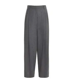 Max Mara Stretch-wool Flannel Trousers