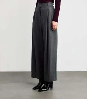 Max Mara Stretch-wool Flannel Trousers