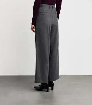 Max Mara Stretch-wool Flannel Trousers