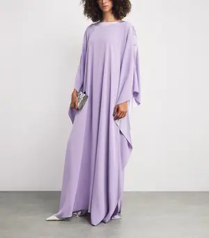 Alexis Mabille Crystal-embellished Kaftan Maxi Dress
