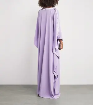 Alexis Mabille Crystal-embellished Kaftan Maxi Dress