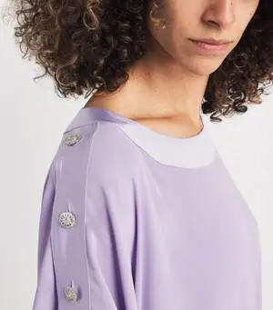 Alexis Mabille Crystal-embellished Kaftan Maxi Dress