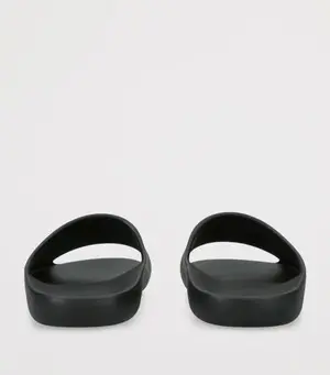 THE ROW Ama Rubber Slides - Black