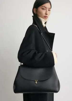 TOTÊME T-lock Leather Satchel