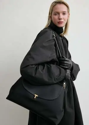 TOTEME T-lock Nylon Satchel