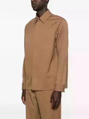 Fendi Long-sleeve Wool Shirt