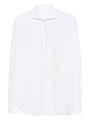 XACUS Spread-collar Wool Shirt