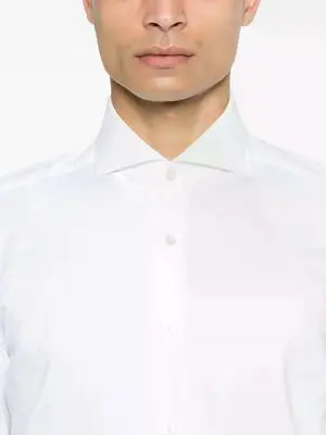 XACUS Spread-collar Wool Shirt