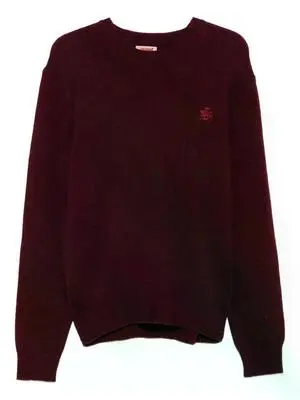 BARACUTA Embroidered Crew-neck Sweater