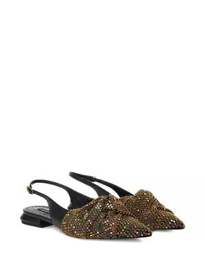 Roberto Cavalli Beaded-embellishment Flat Pumps