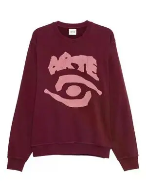 ARTE ANTWERP Embroidered Eye Sweatshirt - Red