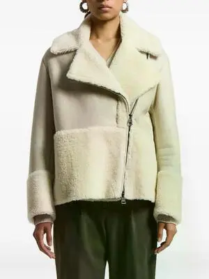 Peserico Paneled Shearling Jacket
