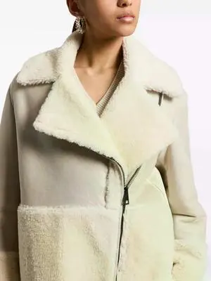 Peserico Paneled Shearling Jacket