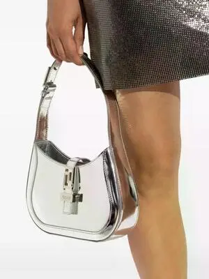 Versace Greca Goddess Metallic Tote - Silver