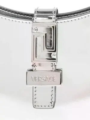 Versace Greca Goddess Metallic Tote - Silver