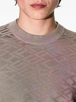 Armani Exchange Geometric-pattern Crew-neck Sweater