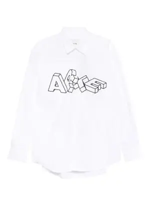 ARTE ANTWERP 3d-lettering Shirt - White