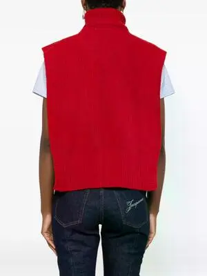 DAVANTINO Sleeveless Wool Turtleneck Sweater