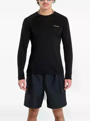 NNORMAL Long-sleeve Crew Neck T-shirt With Raglan Sleeves