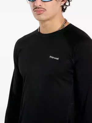 NNORMAL Long-sleeve Crew Neck T-shirt With Raglan Sleeves