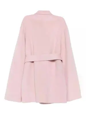 Alberta Ferretti Belted Wrap Coat - Pink