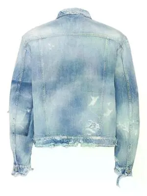 Dsquared2 Distressed Denim Jacket - Blue