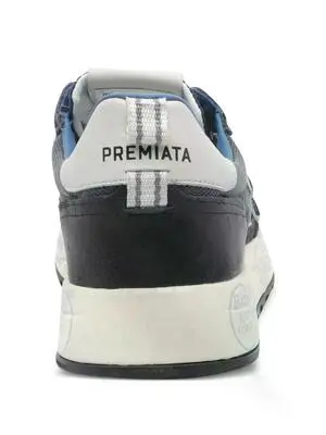 Premiata Logo Detail Panelled Sneakers - Blue