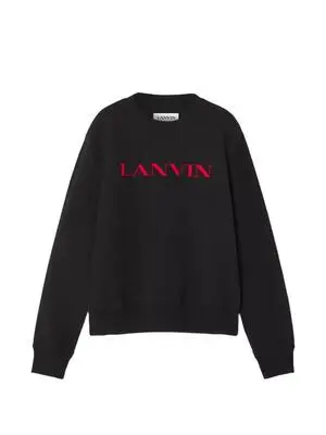 LANVIN Embroidered Logo Sweatshirt - Black
