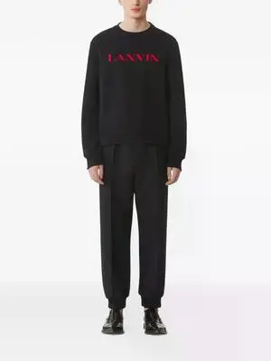 LANVIN Embroidered Logo Sweatshirt - Black
